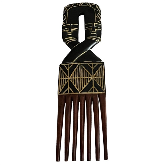 Ghana | Accents | Ghana Africa 2headed Vintage Fertility Comb ...
